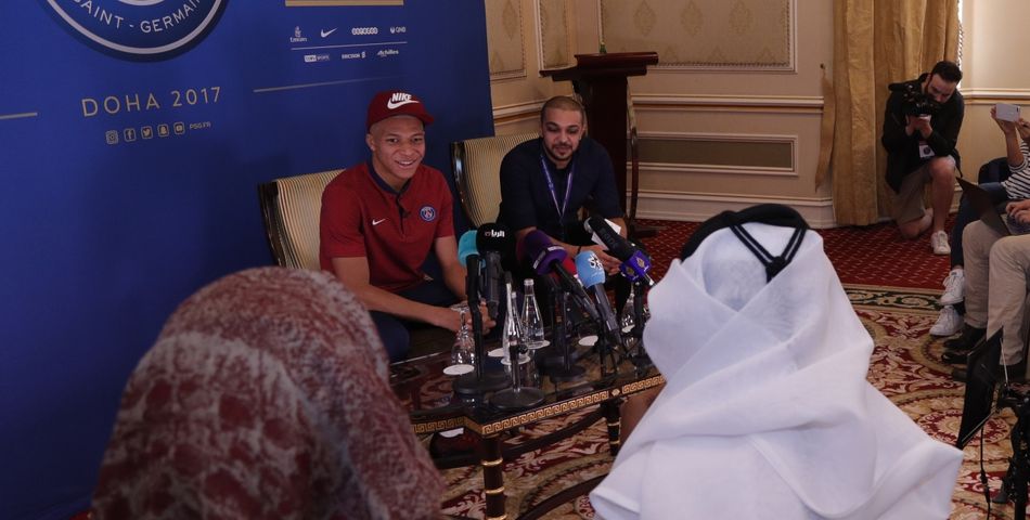 Kylian MBappé en pleine interview à Doha au Qatar - Purebreak
