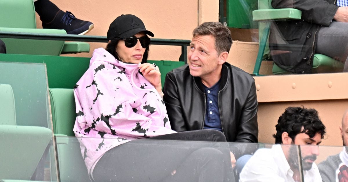 Daniel Riolo et sa compagne Géraldine Maillet - Célébrités en tribune ...