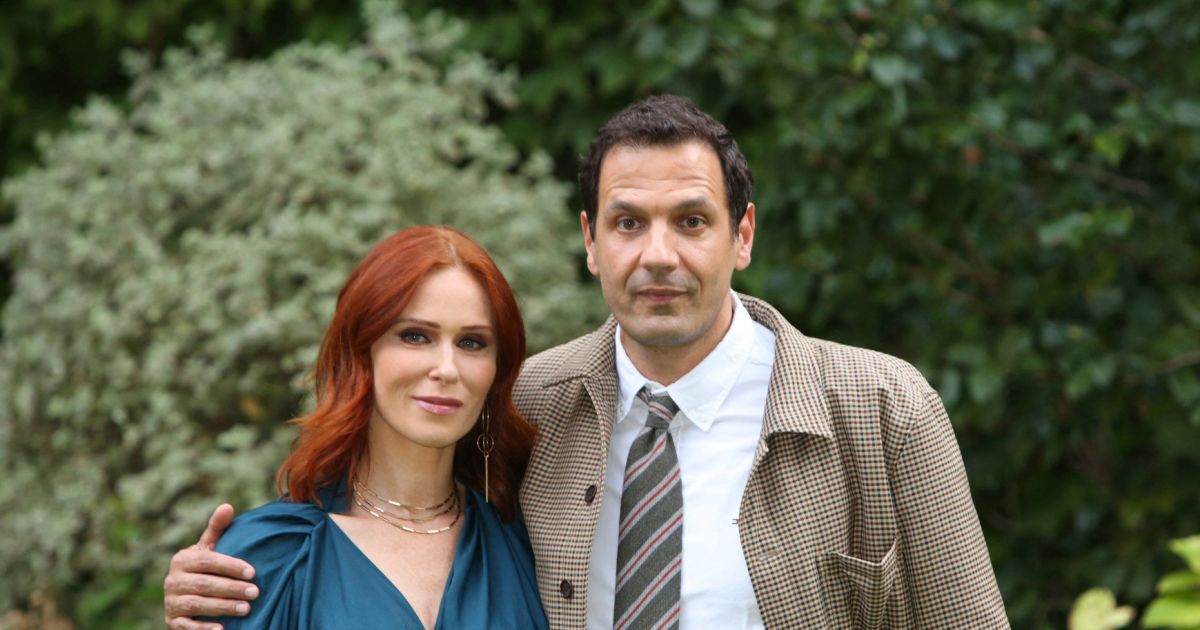 Audrey Fleurot et Mehdi Nebbou au photocall de la série HPI à l ...