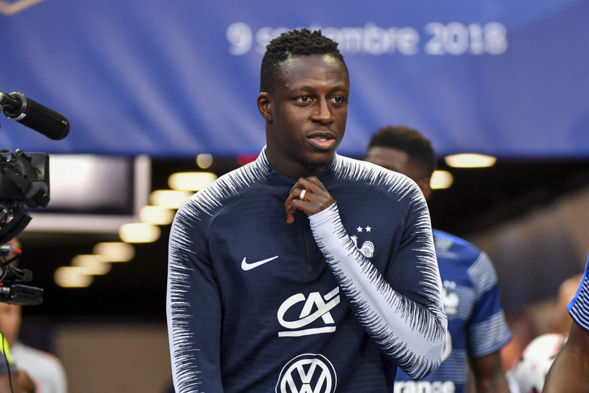 Photo : Benjamin Mendy of France during the Nations League match ...
