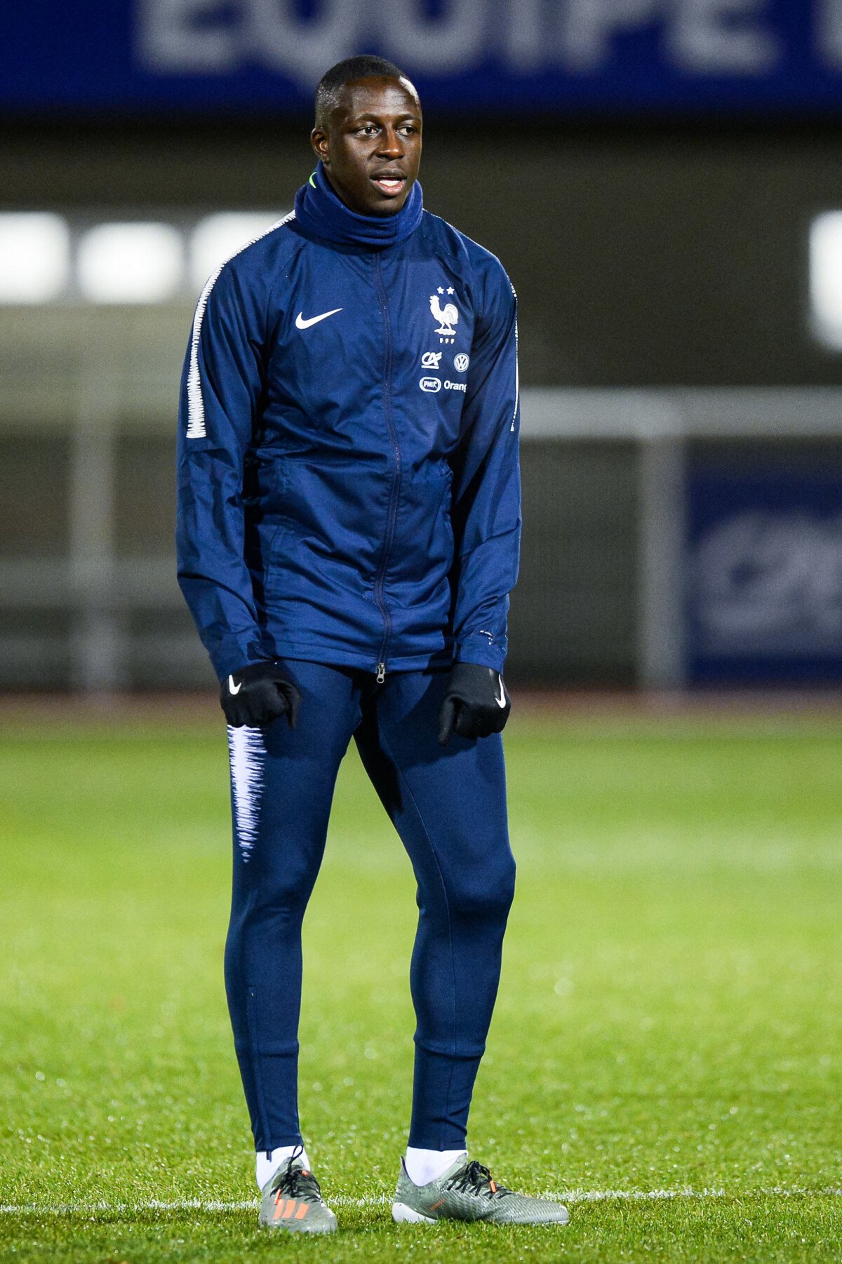 Photo : Benjamin MENDY of France during a training session at Centre ...