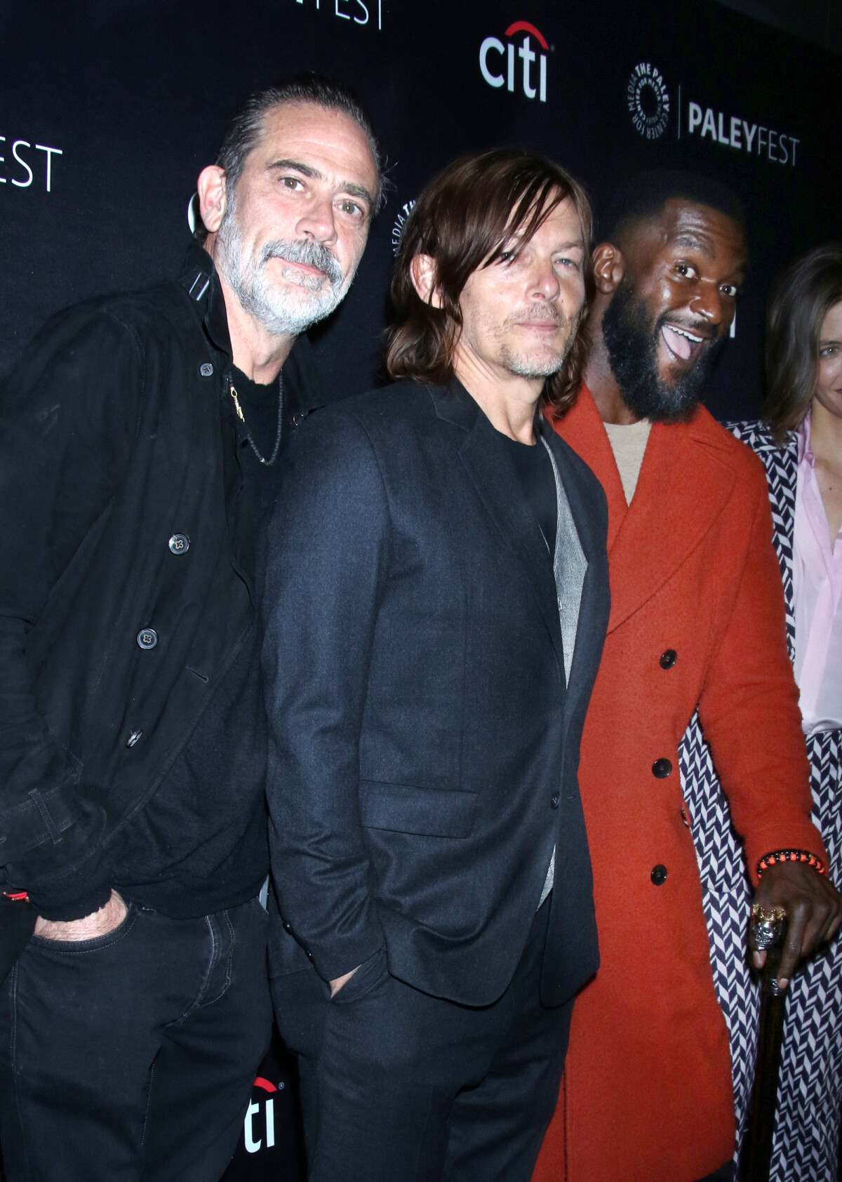 Photo : Jeffrey Dean Morgan, Norman Reedus et Michael James Shaw - Première de "The Walking Dead ...
