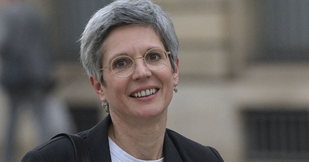 Sandrine Rousseau devant l'Assemblée Nationale à Paris. Le 20 octobre ...