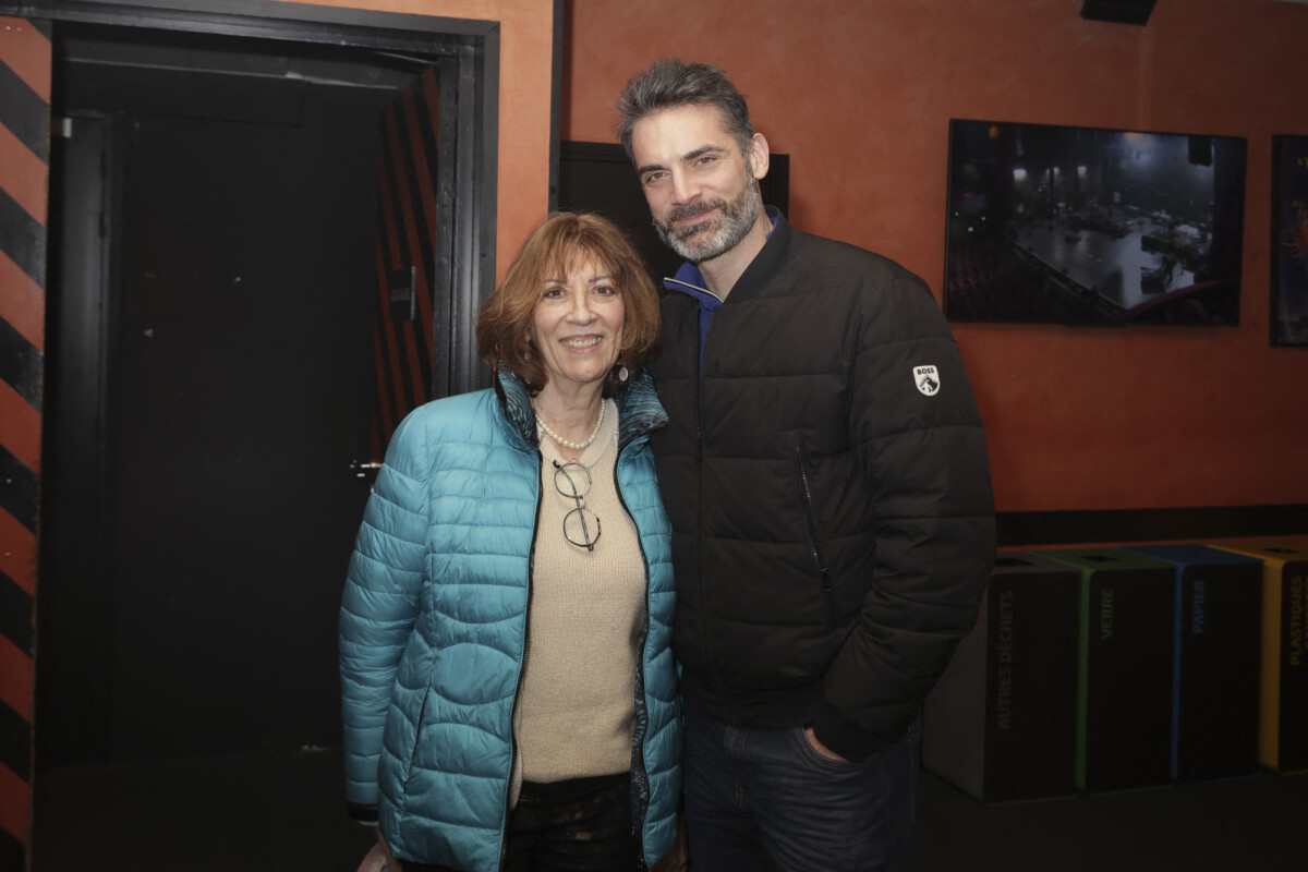 Photo : Exclusif - Gil Alma et sa mère Brigitte - Backstage du concert ...