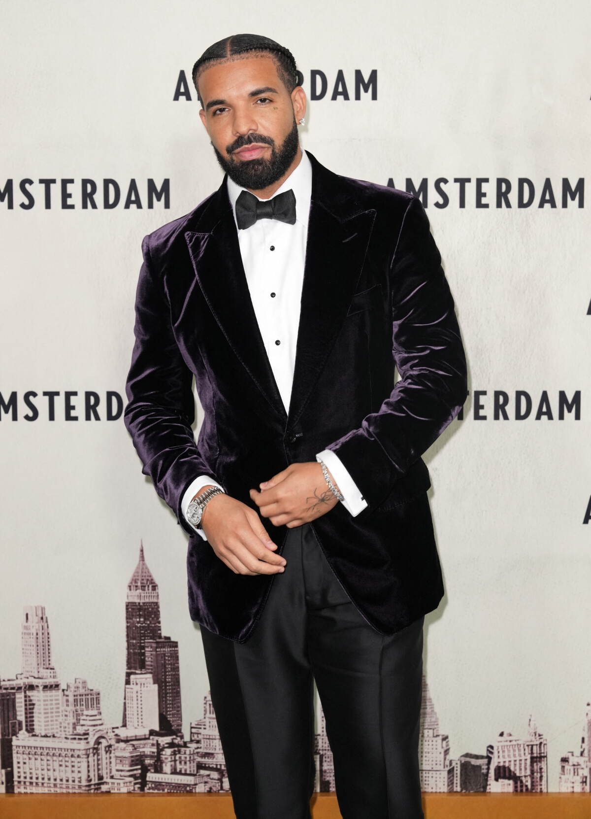 Photo : Drake à la première du film "Amsterdam" à New York le 18 ...