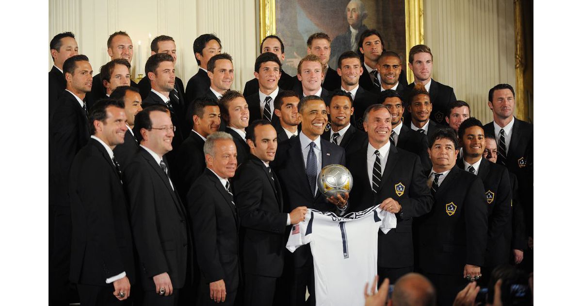 Barack Obama aux côtés des L.A Galaxy - Purebreak