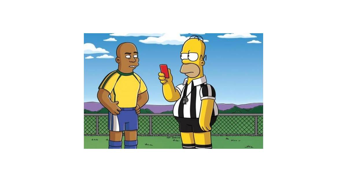 Homer Simpson futur arbitre de la Coupe du Monde 2014 ? "Doooh ...
