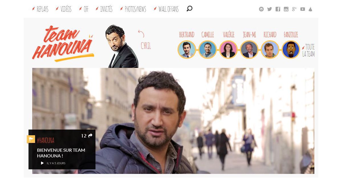 Team Hanouna : le site officiel de Cyril Hanouna et sa bande de ...