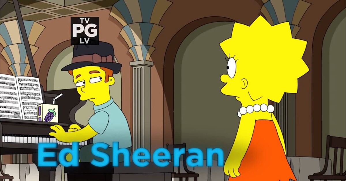 Les Simpson : première bande-annonce pour l'arrivée d'Ed Sheeran ...
