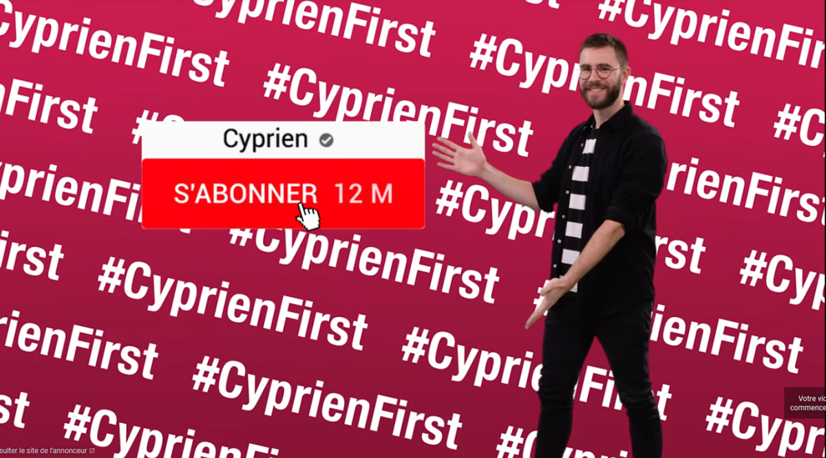 Photo : Cyprien se venge de Squeezie... en s'incrustant dans la pub de ... Photo : Cyprien se venge de Squeezie... en s'incrustant dans la pub de ...