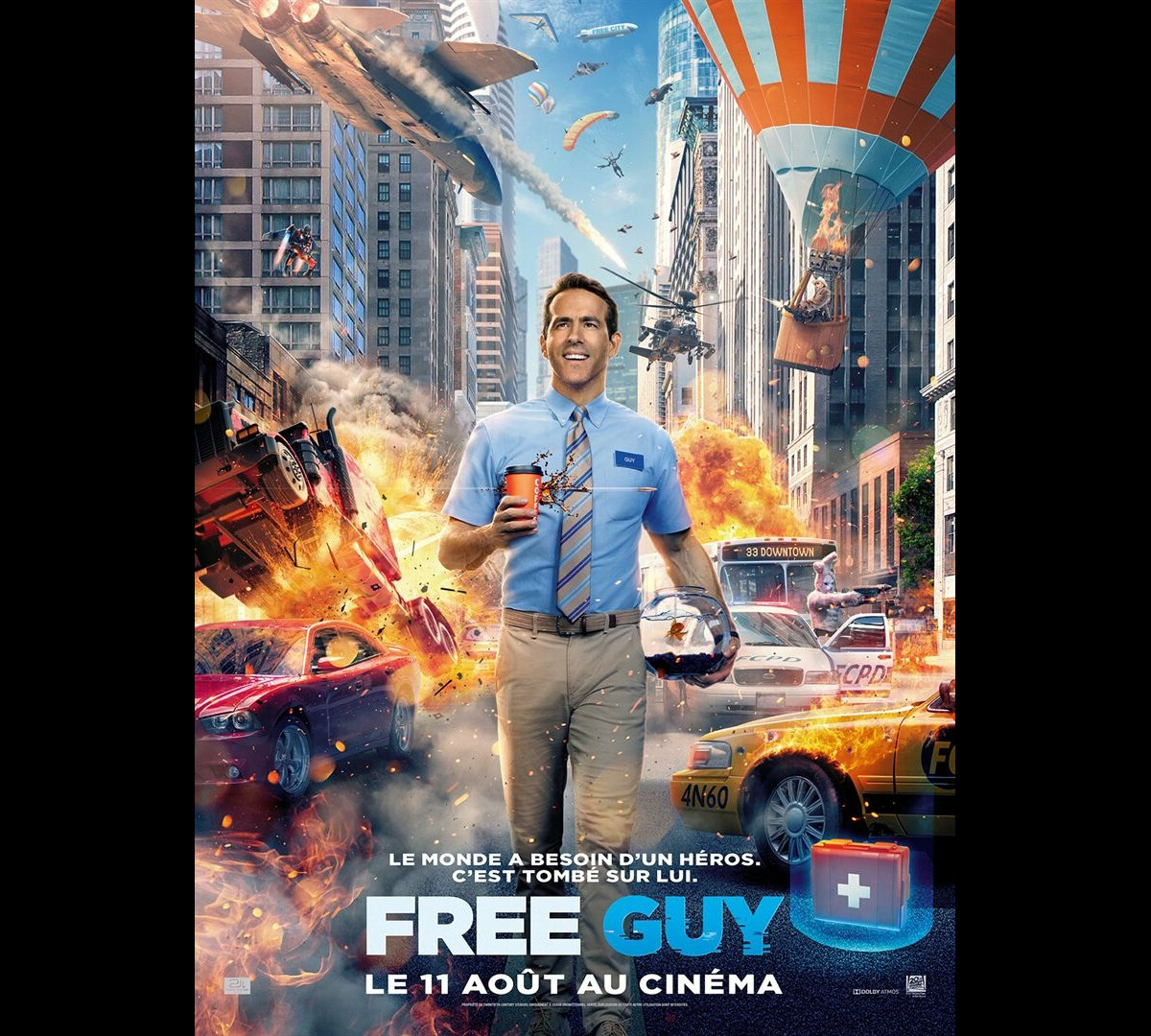 Vidéo : La bande-annonce du film Free Guy avec Ryan Reynolds, Jodie ...