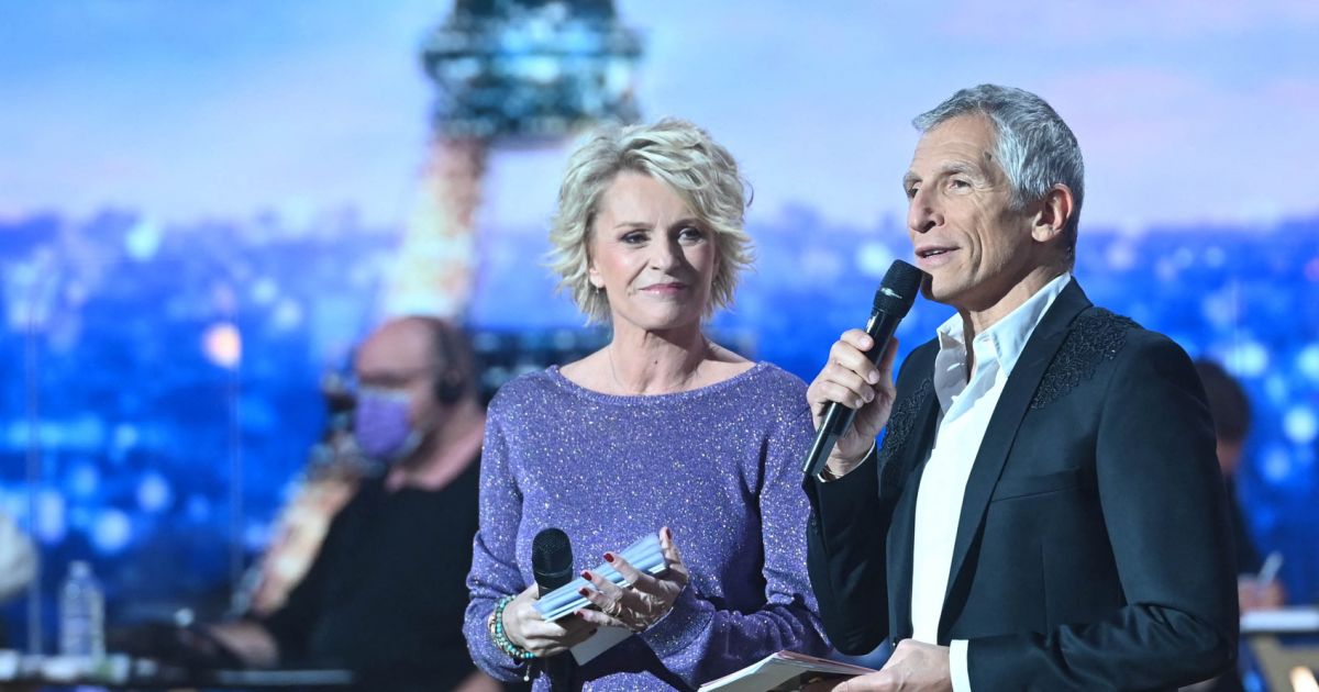 Sophie Davant et Nagui - 36ème Edition du Téléthon à Paris. Le 2 décembre 2022 © Coadic Guirec ...