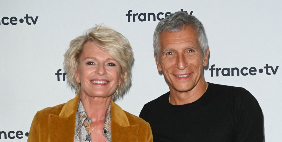 Sophie Davant et Nagui - Conférence de presse du Telethon 2022 à Paris le 21 octobre 2022 ...