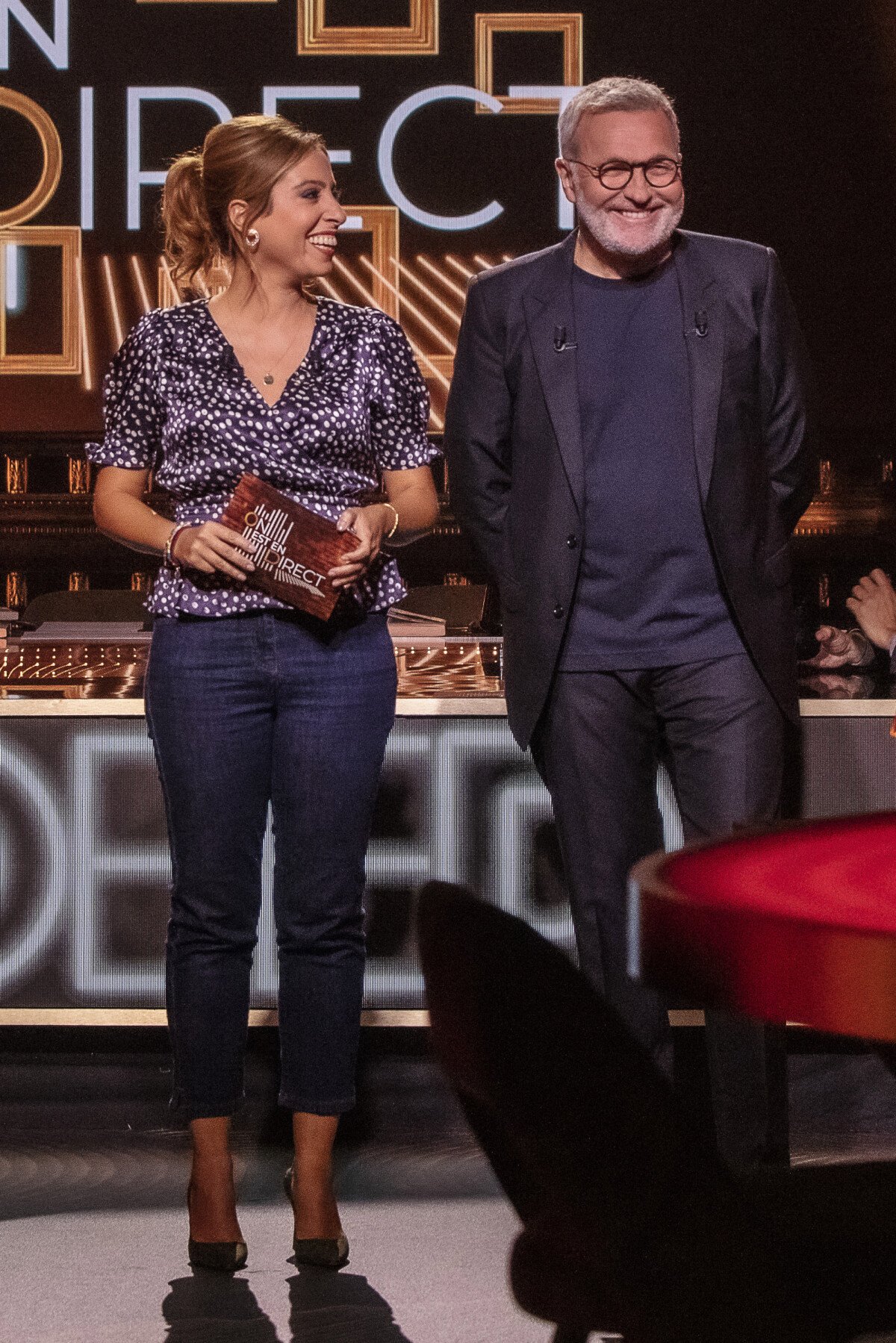 Photo : Exclusif - Lea Salamé, Laurent Ruquier - Plateau de l'émission "On Est En Direct"(OEED ...