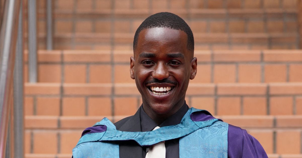 Actor Ncuti Gatwa after receiving his honorary doctorate from the Royal ...