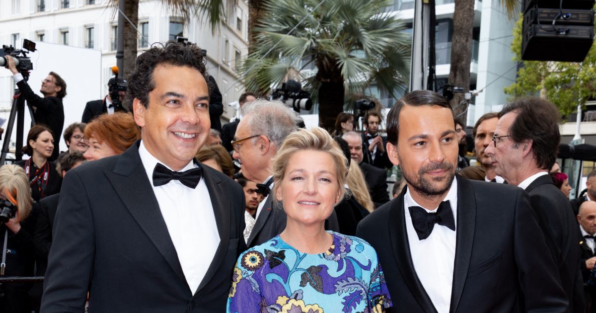 Anne-Elisabeth Lemoine, Patrick Cohen et guest - Montée des marches du ...