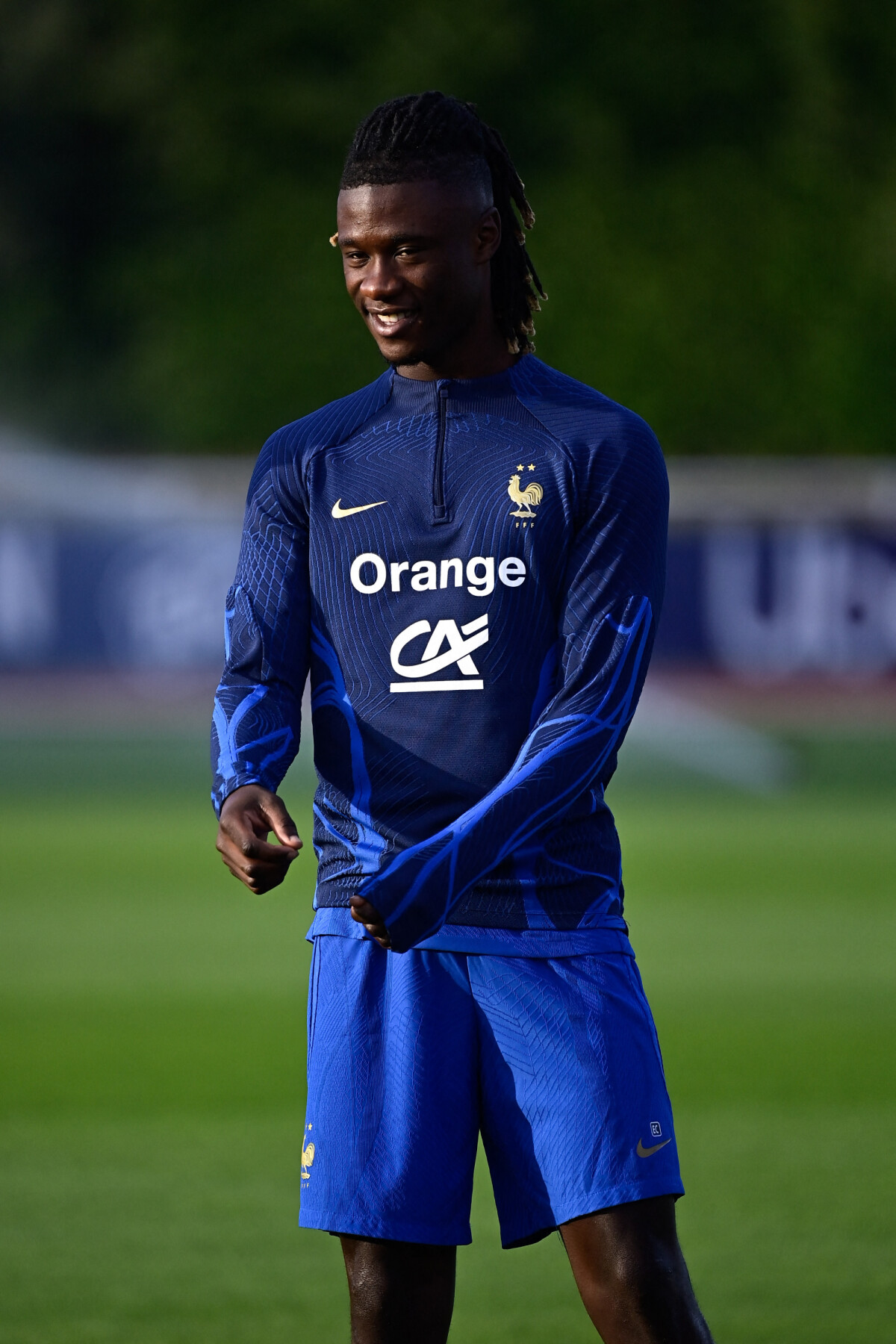 Photo : Eduardo Camavinga - L'équipe de France en entrainement au ...