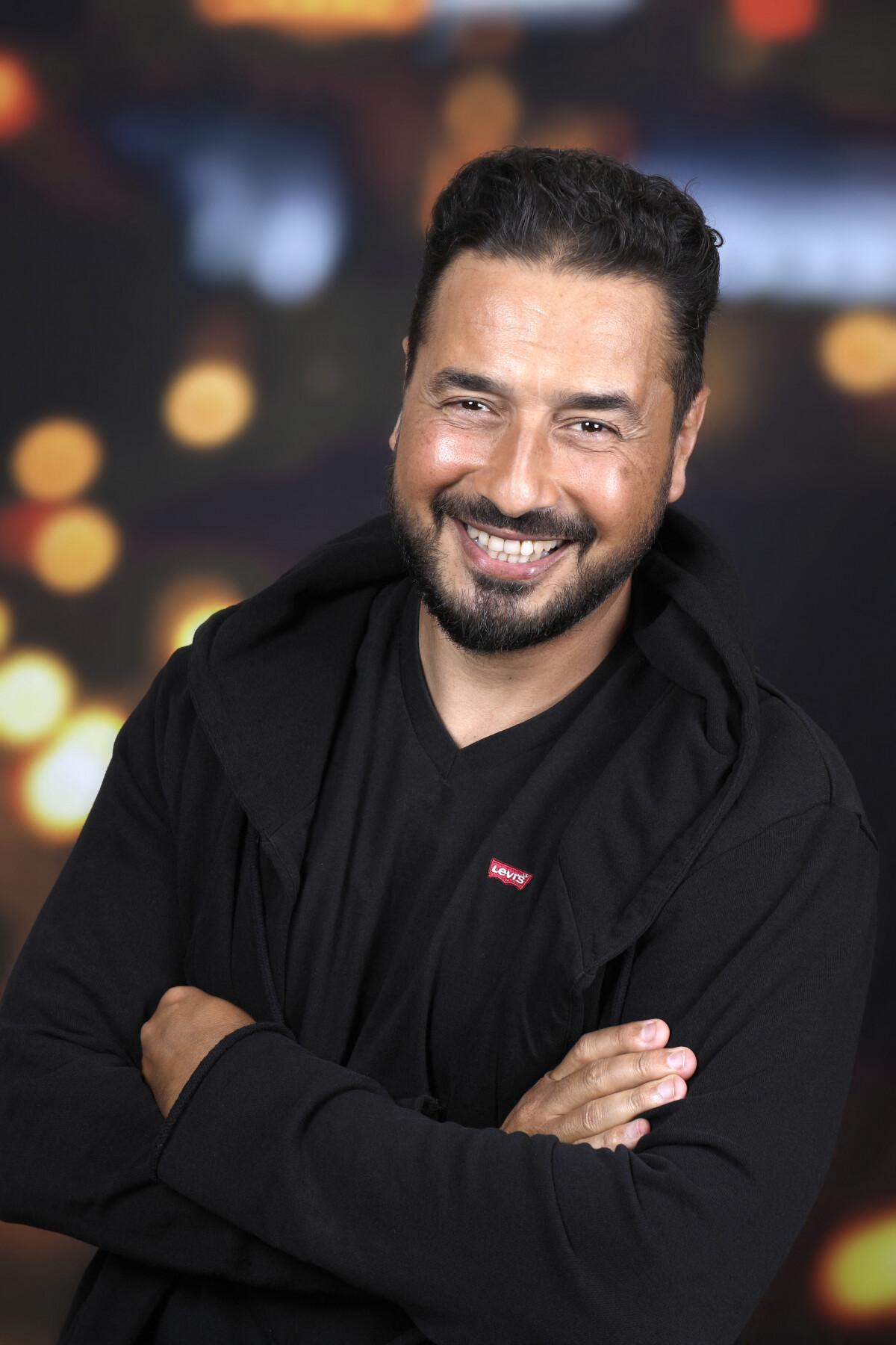 Photo : Portrait de Moundir lors de l'enregistrement de l'émission ...