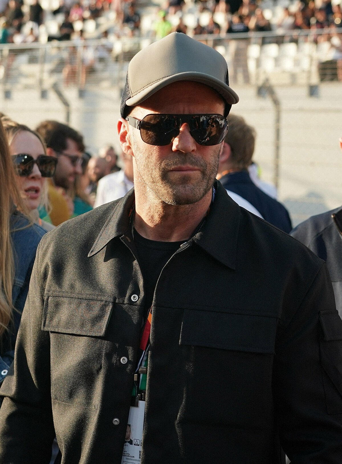 Photo : actor Jason Statham at Abu Dhabi Formula 1 Etihad Airways Abu ...