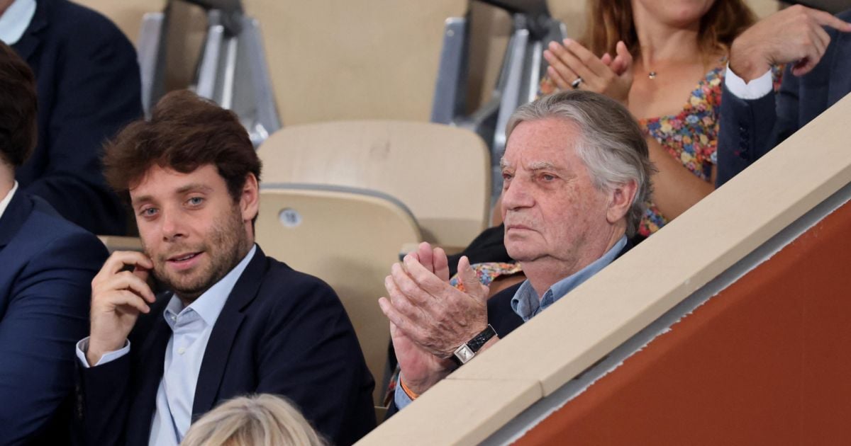 Patrice Duhamel et son fils Benjamin en tribune (jour 13) lors des ...