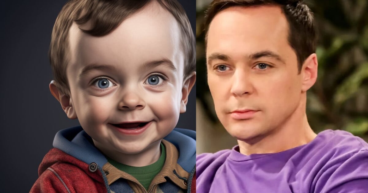 Voici à quoi ressembleraient les personnages de The Big Bang Theory s'ils étaient des bébés ...