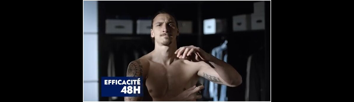 Photo : Zlatan Ibrahimovic tatoué et musclé pour Nivea Men - PureBreak
