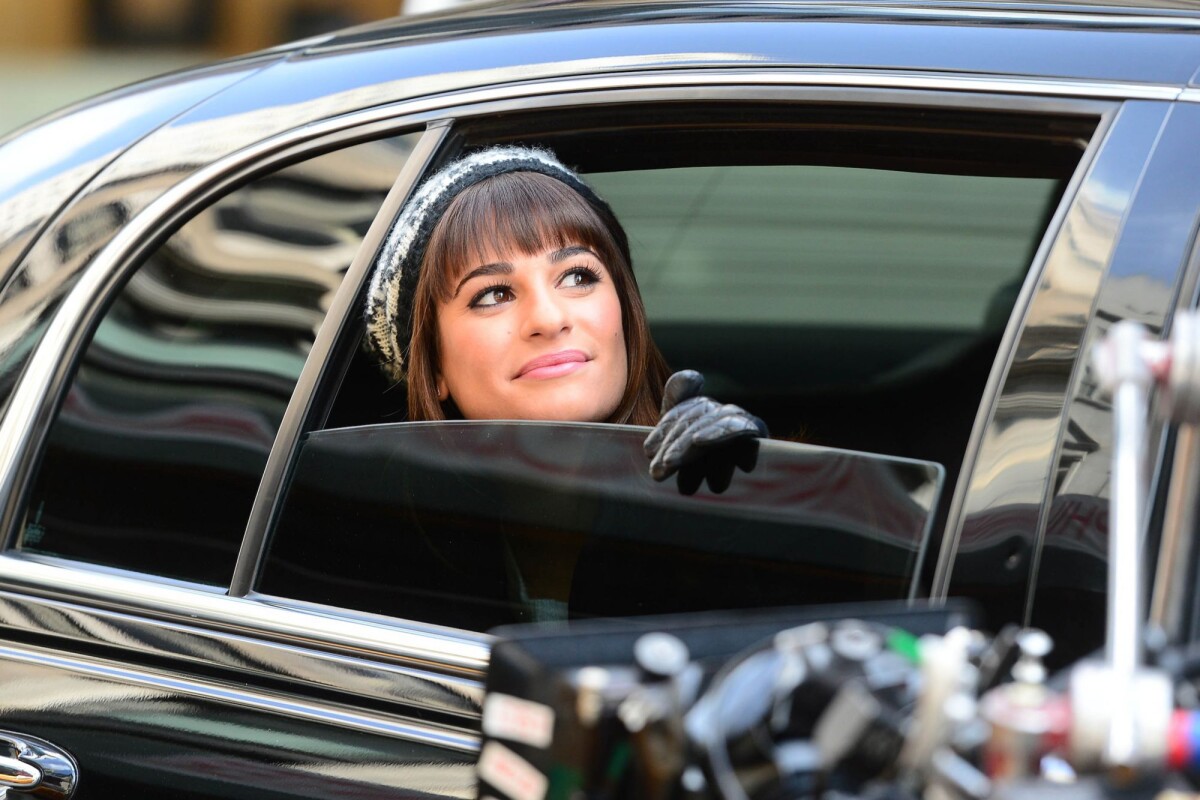 Photo : Glee saison 5 : Lea Michele tourne une scène le 13 mars 2014 ...