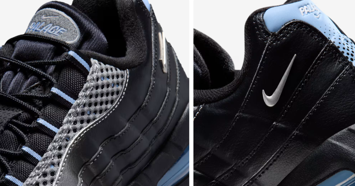 Nike x Palace : ces Air Max 95 métallisées au look rétrofuturiste vont ...